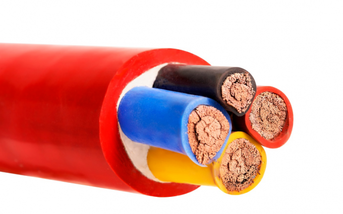 Industrial Fiberglass Braided Wire Silicone Rubber Insulation 600V 200C