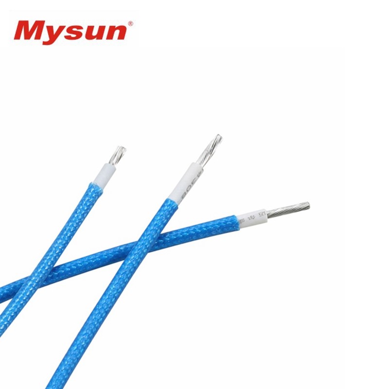 Fiberglass Braided Silicone Insulated Wire UL3122 0.3-1.25sqmm Tinned Copper Conductor