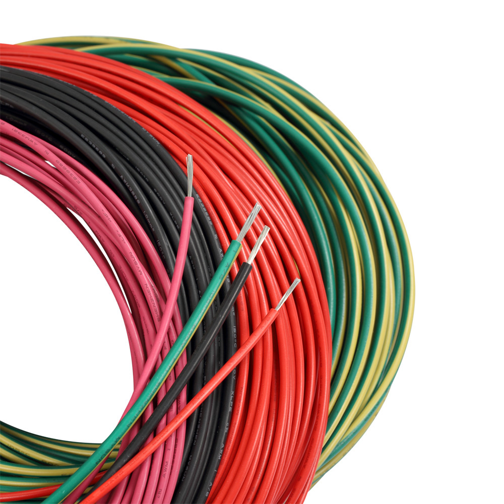 PVC Wires 22 AWG Red and 26AWG Black Color Sr PVC Insulation Wires and ...