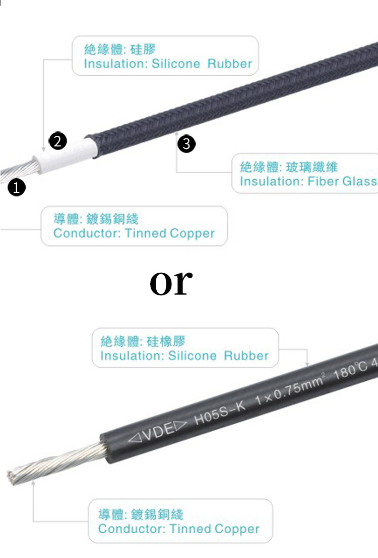 Silicone Rubber Insulated Wire Used In Home Appliance/Lighting/Heater ...